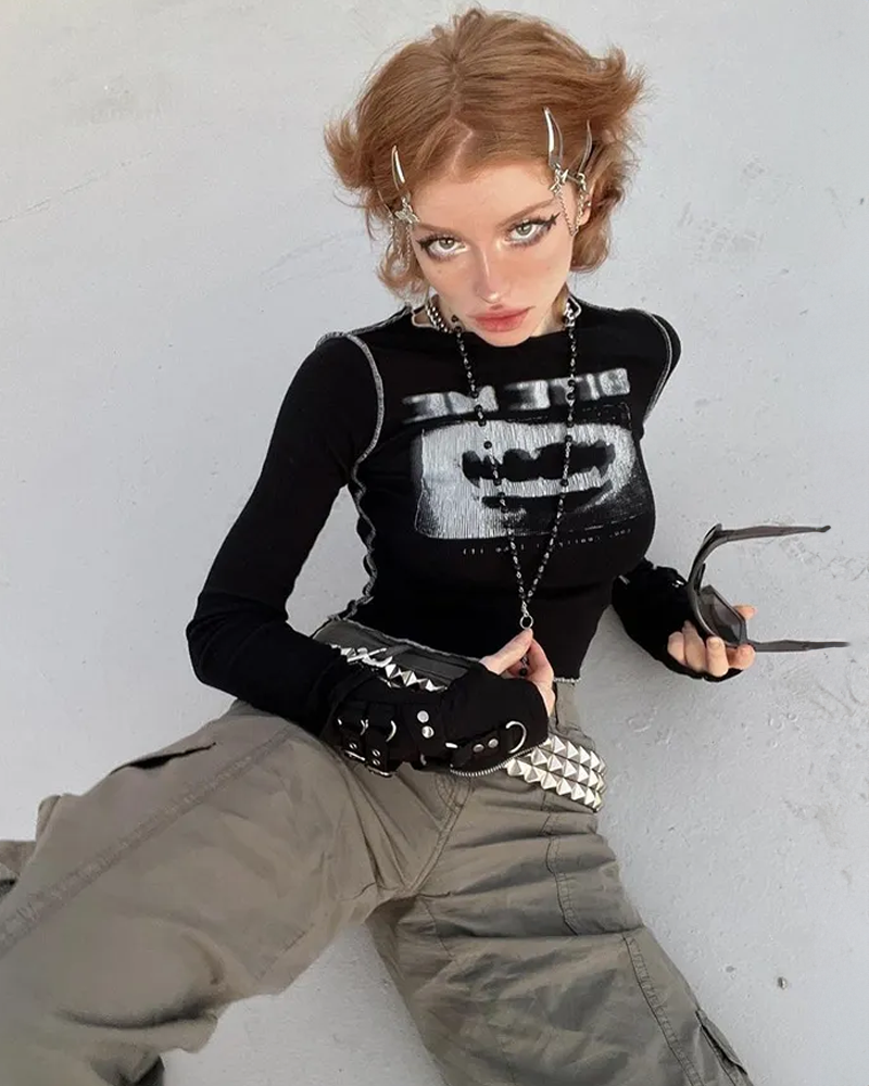 Bite Me Crop Top | Y2K Wave