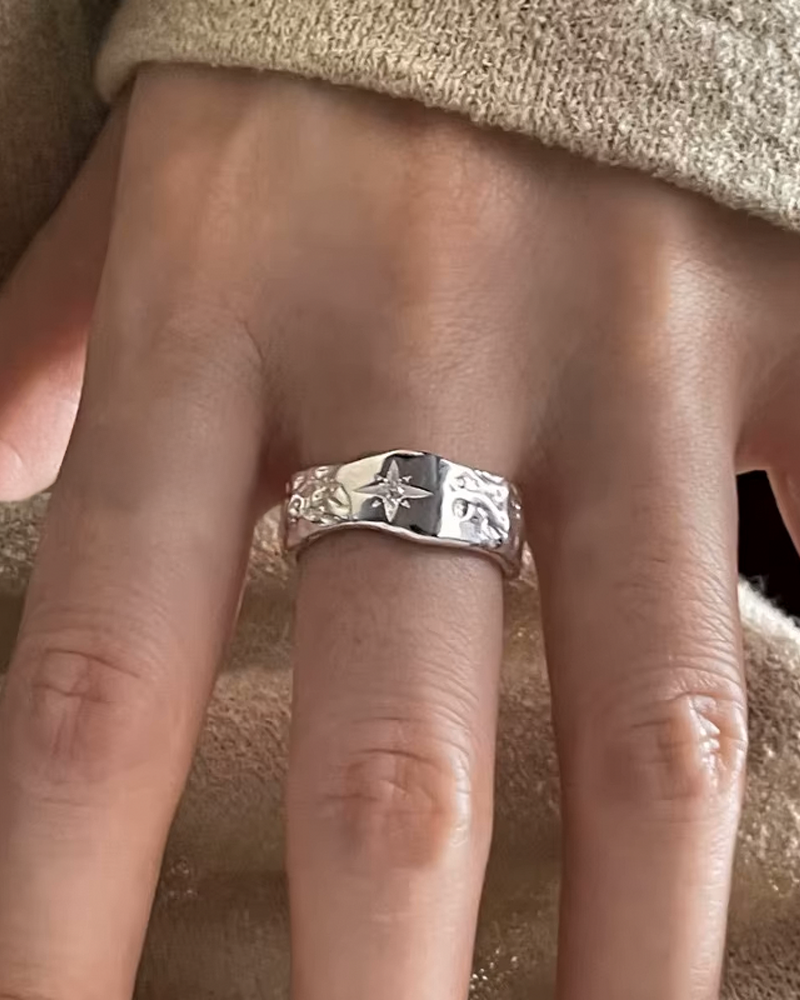 Y2K Silver Ring | Y2K Wave