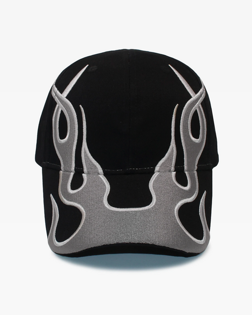 Flame Baseball Cap | Y2K Wave