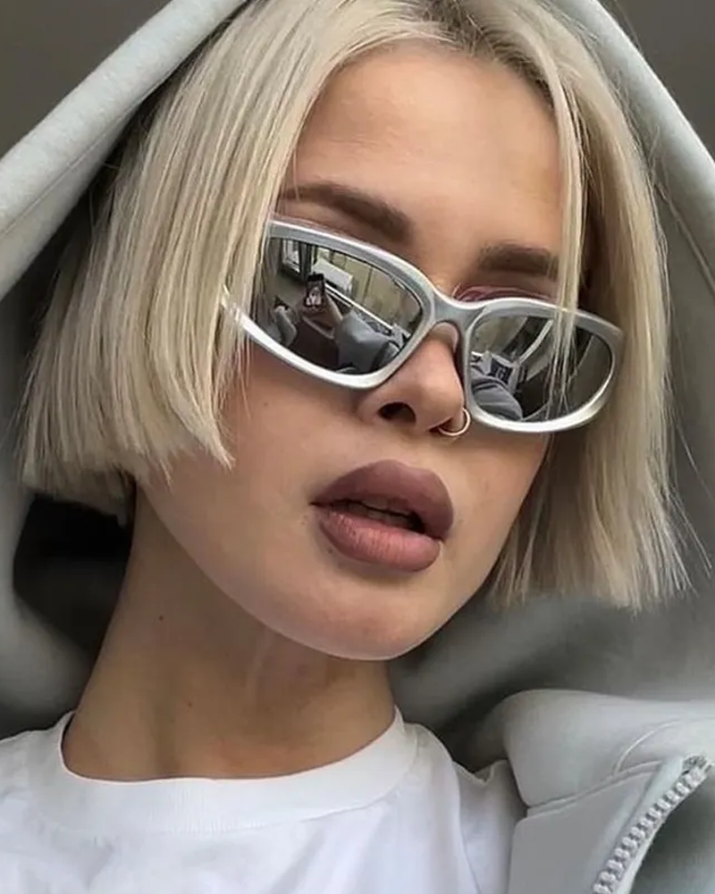 Silver Y2K Sunglasses | Y2K Wave