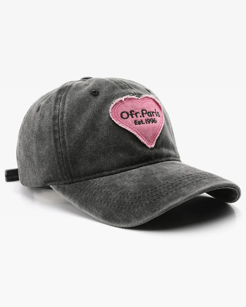 Heart Baseball Cap | Y2K Wave
