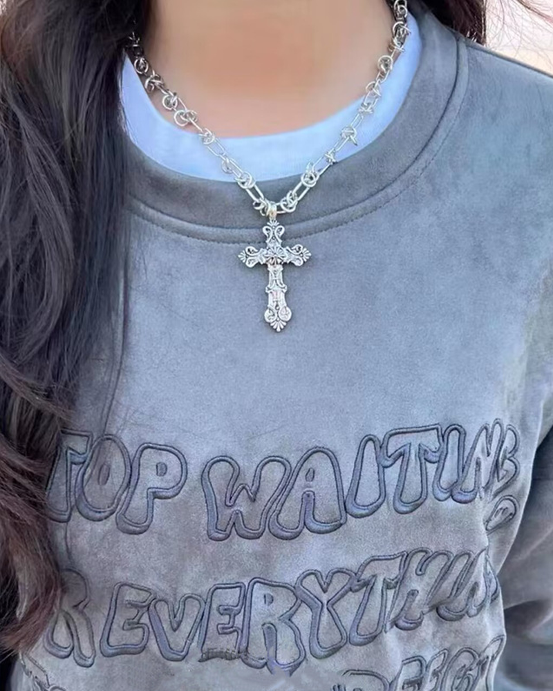 Cross Necklace Y2K | Y2K Wave