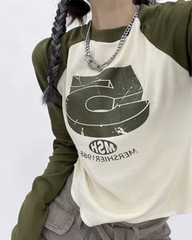 Long Sleeve Crop Top Y2K | Y2K Wave