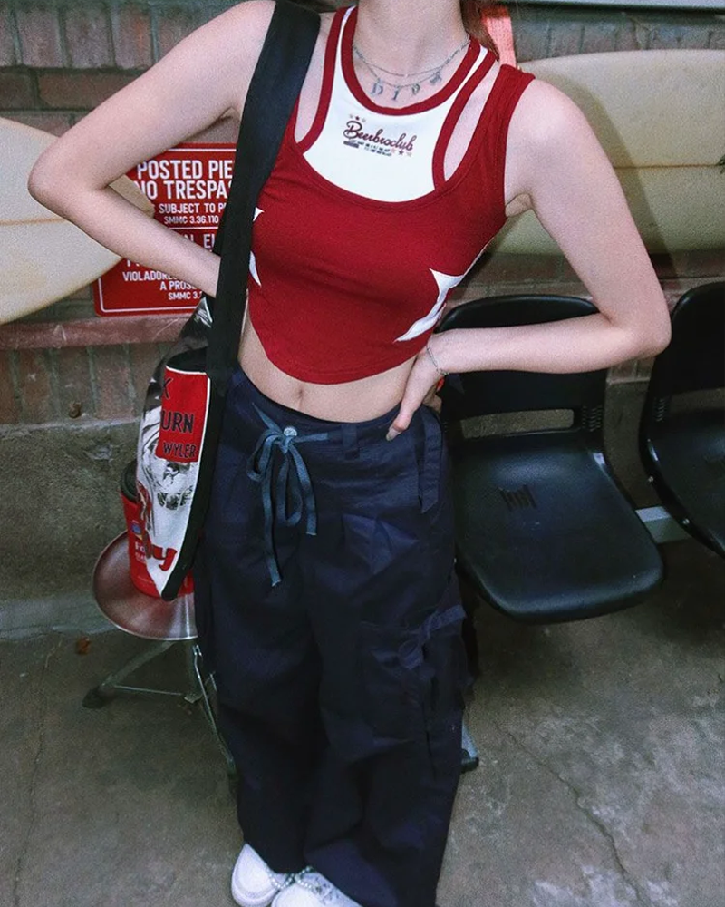 Red Y2K Top | Y2K Wave