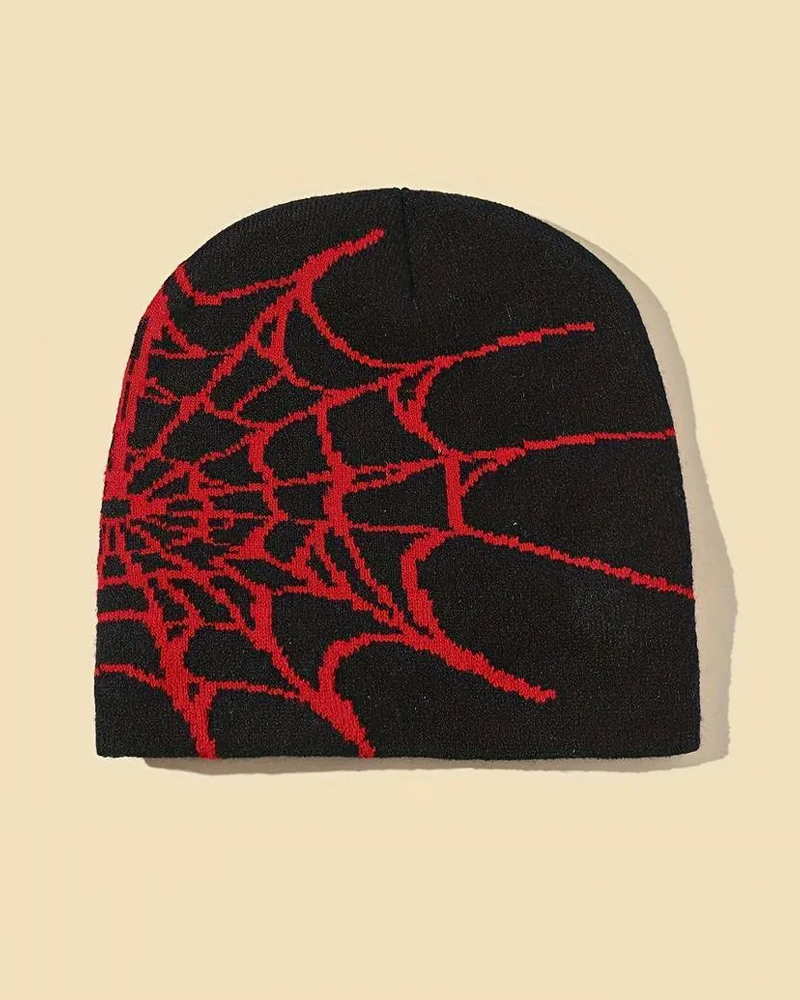 Spider Web Beanie | Y2K Wave