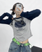 Long Sleeve Crop Top Y2K | Y2K Wave