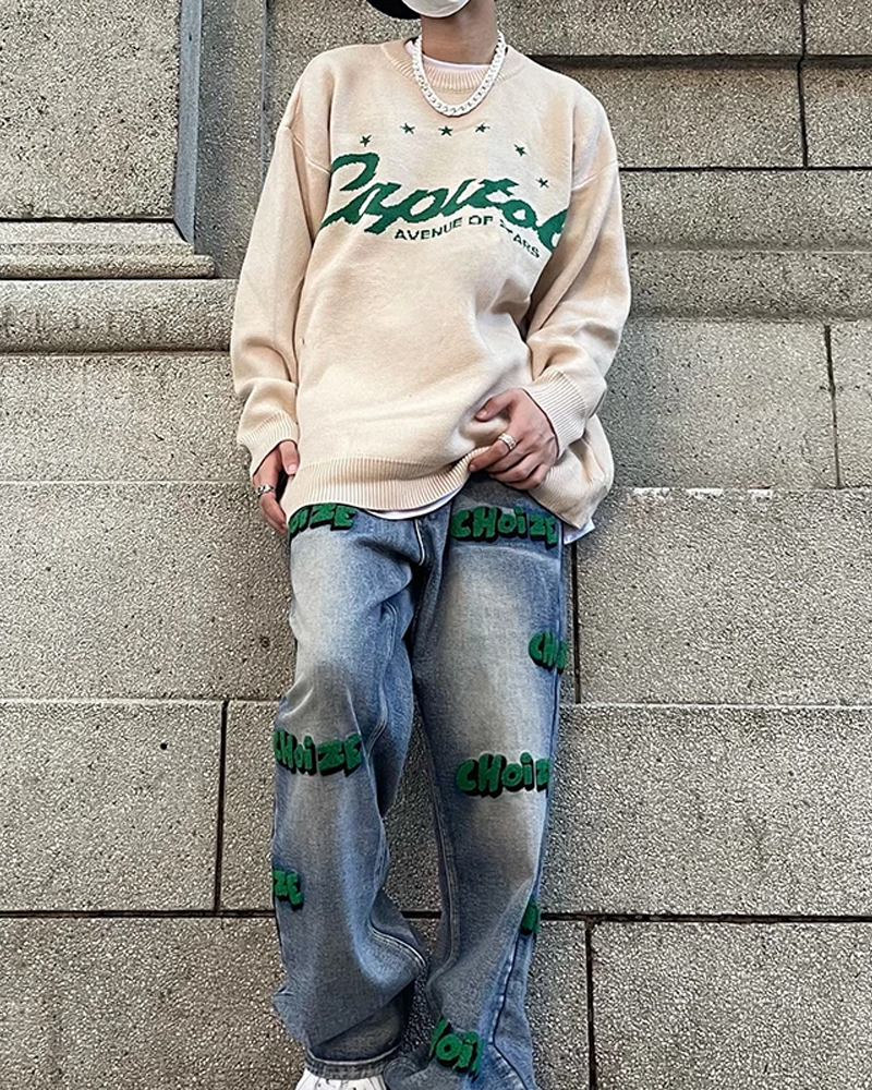 Knitted Sweater Y2K | Y2K Wave