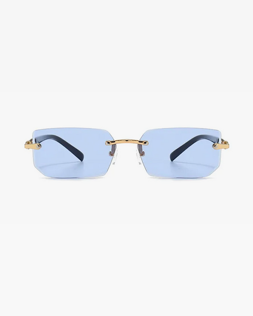 Rimless Rectangle Sunglasses | Y2K Wave